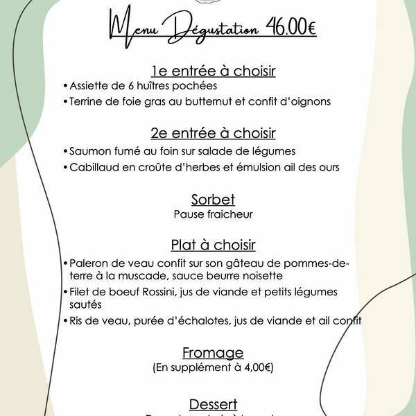 Menu Dégustation